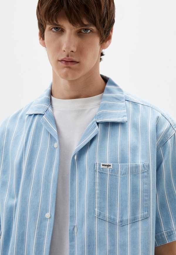 Рубашка джинсовая Wrangler, цвет: голубой, RTLADP304501 — купить в ...