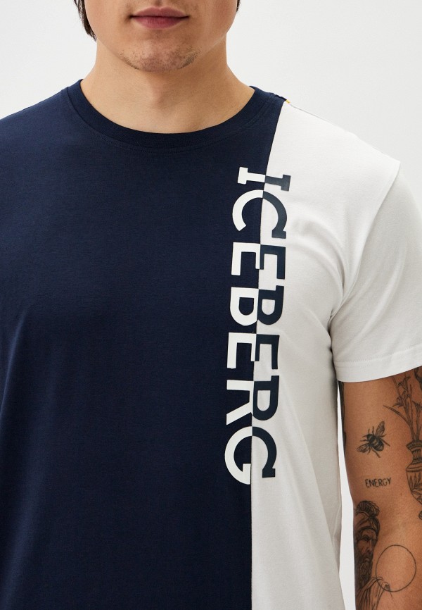 Футболка Iceberg, цвет: синий, RTLADQ311301 — купить в интернет ...