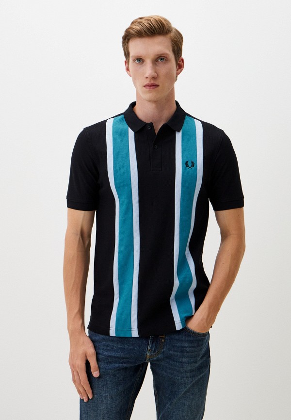 Поло Fred Perry WOVEN MESH RELAXED, цвет: черный, RTLADQ499901 — купить ...