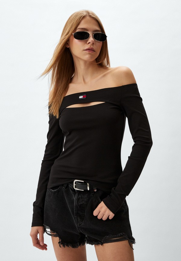 Лонгслив Tommy Jeans, цвет: черный, RTLADR034601 — купить в интернет ...