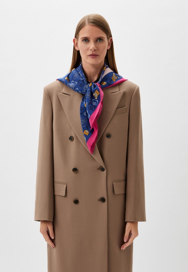 Платок Moschino, цвет: синий, RTLADR924201 — купить в интернет-магазине ...