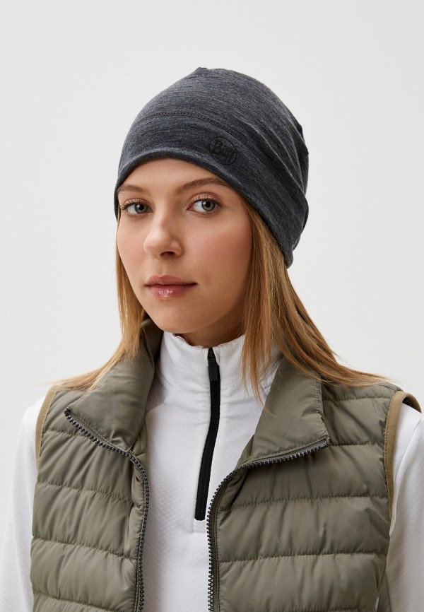 Шапка Buff Merino Lightweight Hat, цвет: серый, RTLADU842701 — купить в ...