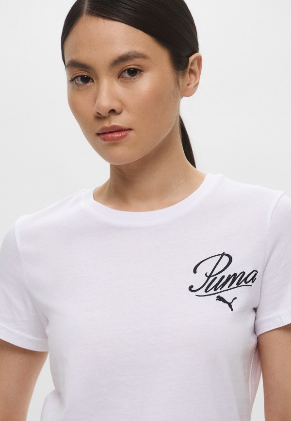 Футболка PUMA ESS SCRIPT Tee, цвет: белый, RTLAEF323301 — купить в ...