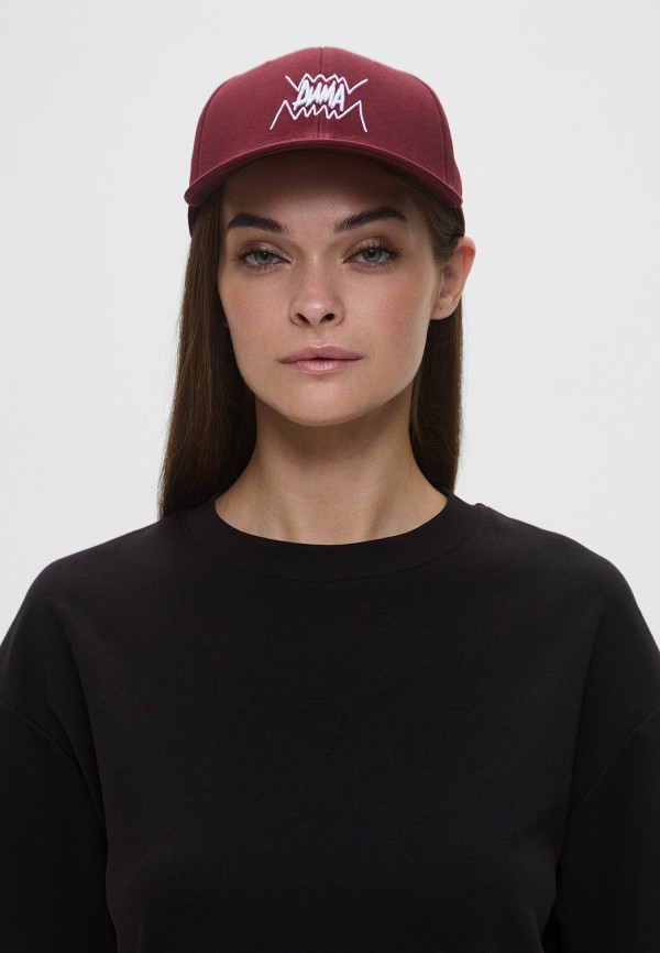 Бейсболка PUMA BASKETBALL LOW CURVE BB Cap, цвет: бордовый ...