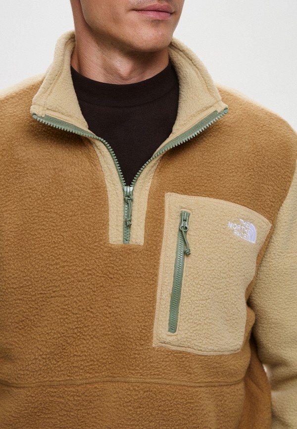 Олимпийка The North Face M YUMIORI 1/4 ZIP, цвет: коричневый ...