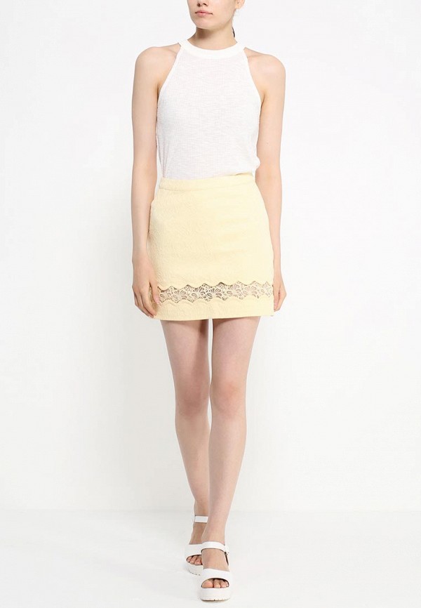 Юбка Topshop, цвет: желтый, TO029EWFFC87 — купить в интернет-магазине ...