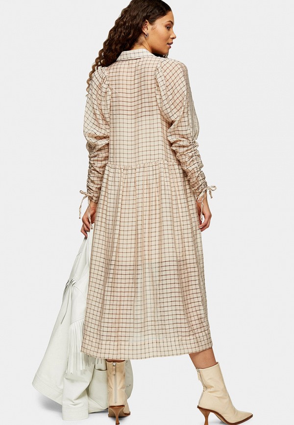Платье Topshop, цвет: бежевый, TO029EWJPMQ0 — купить в интернет ...