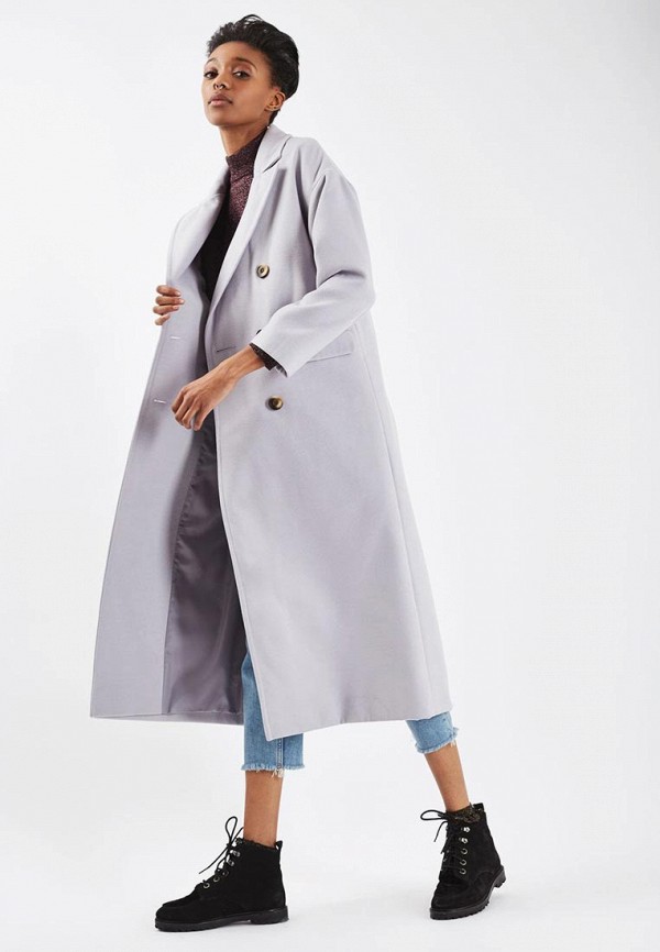 Пальто Topshop, цвет: серый, TO029EWPYQ79 — купить в интернет-магазине ...