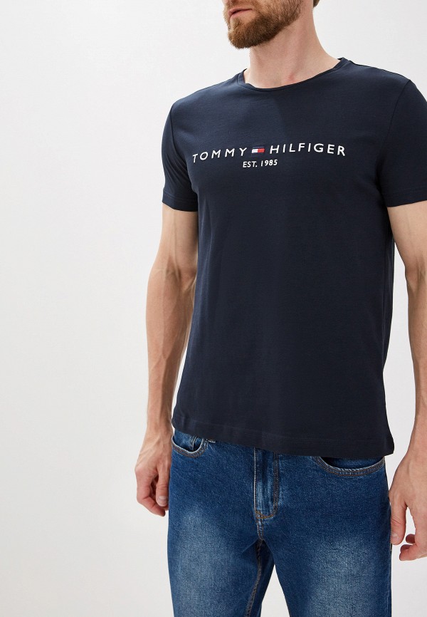 Футболка Tommy Hilfiger, цвет: синий, TO263EMFYOW3 — купить в интернет ...