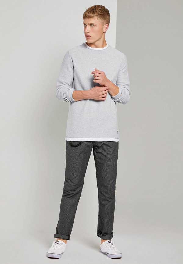 Джемпер Tom Tailor Denim, цвет: серый, TO793EMKJSG6 — купить в интернет ...