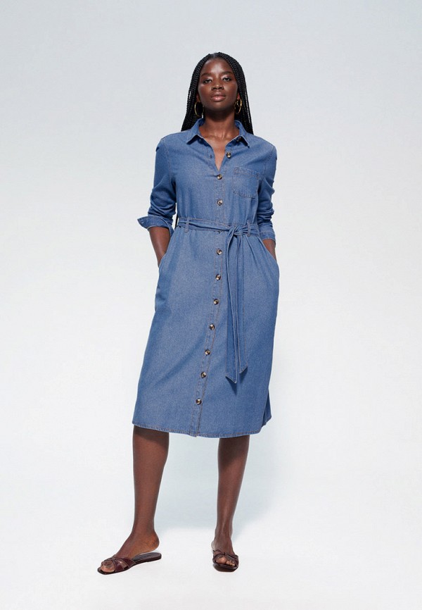 Платье Violeta by Mango - KRISTEN, цвет: синий, VI005EWJNOQ5 — купить в ...