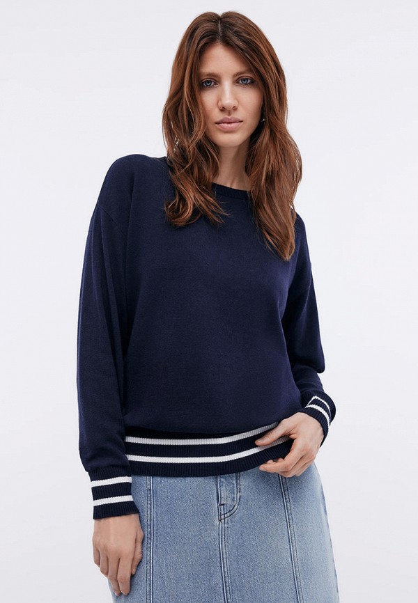 Джемпер Baon, цвет: синий, XD001XW00HVQ — купить в интернет-магазине Lamoda