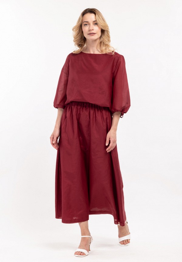 Юбка Khan Cashmere Lamoda Online Exclusive, цвет: бордовый ...