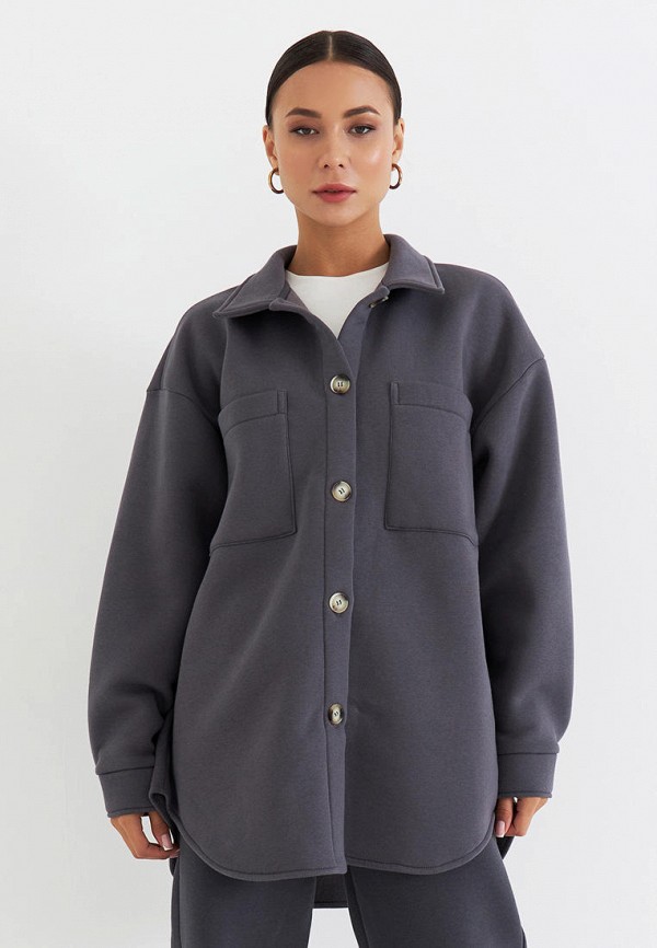 Купить Рубашка Darsi.studio цвет серый за 3490р. с доставкой