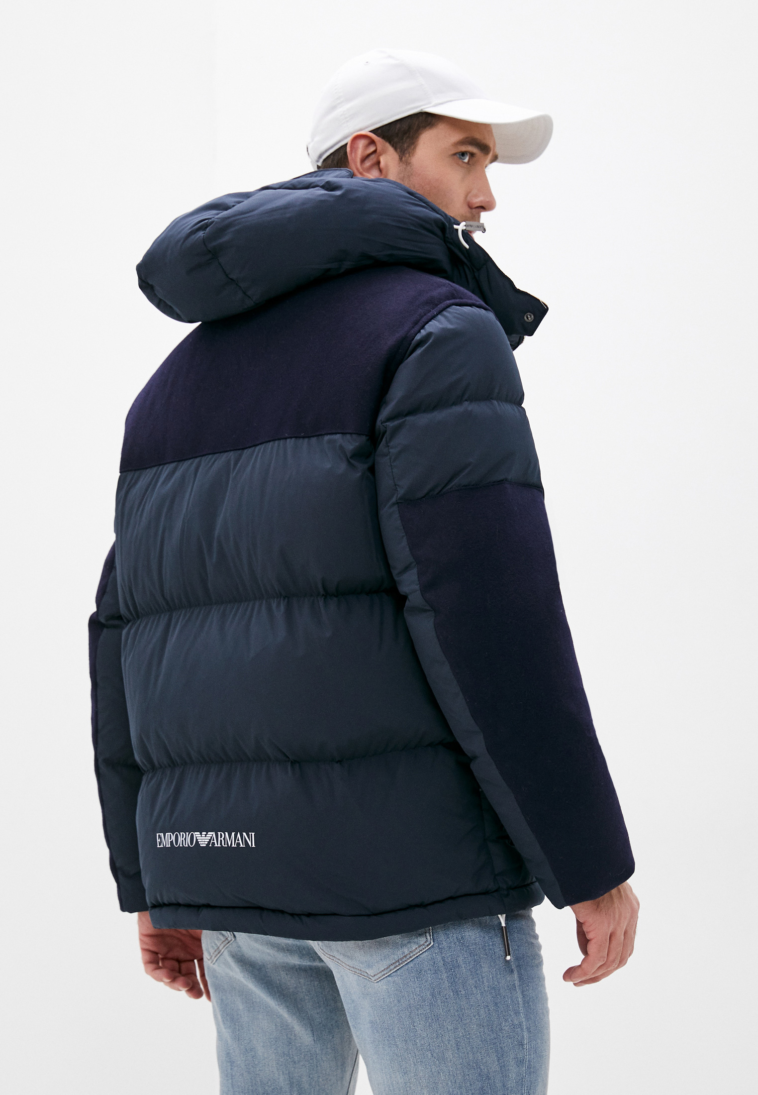 Пуховик Emporio Armani (Эмпорио Армани) 6K1B83 1NWXZ (Цвет: Синий ...
