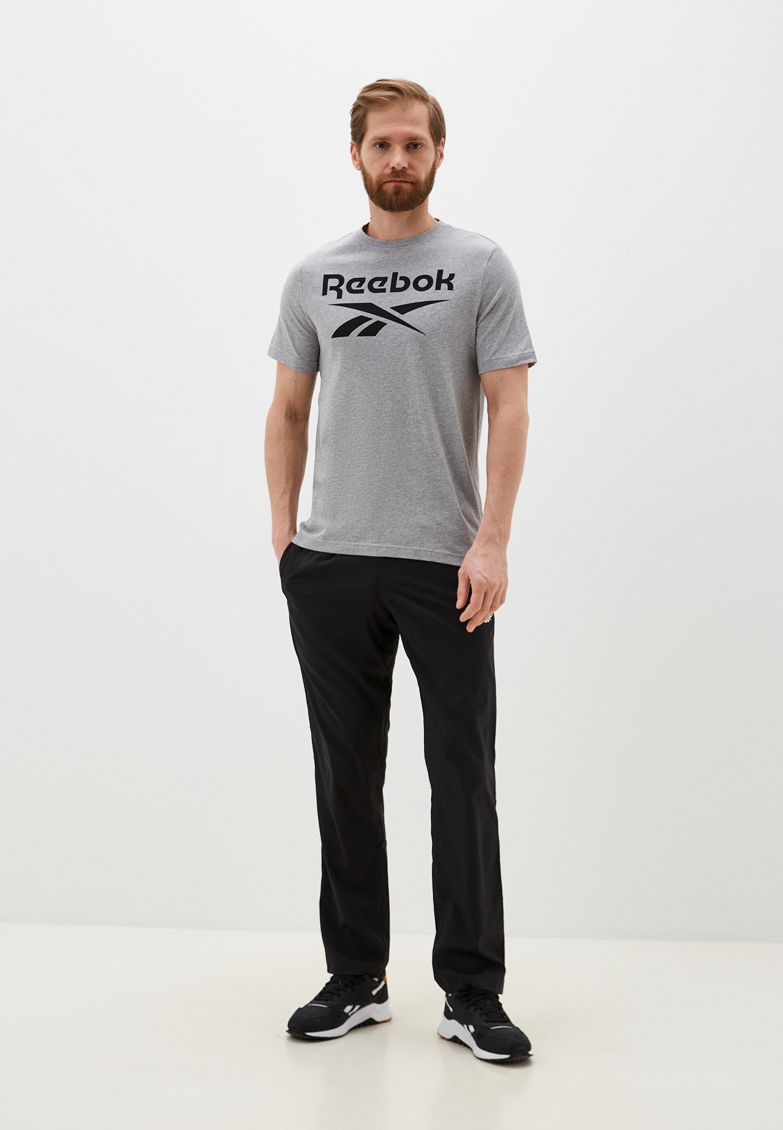 Мужские спортивные брюки Reebok (Рибок) 100038787 купить за 2499 руб.