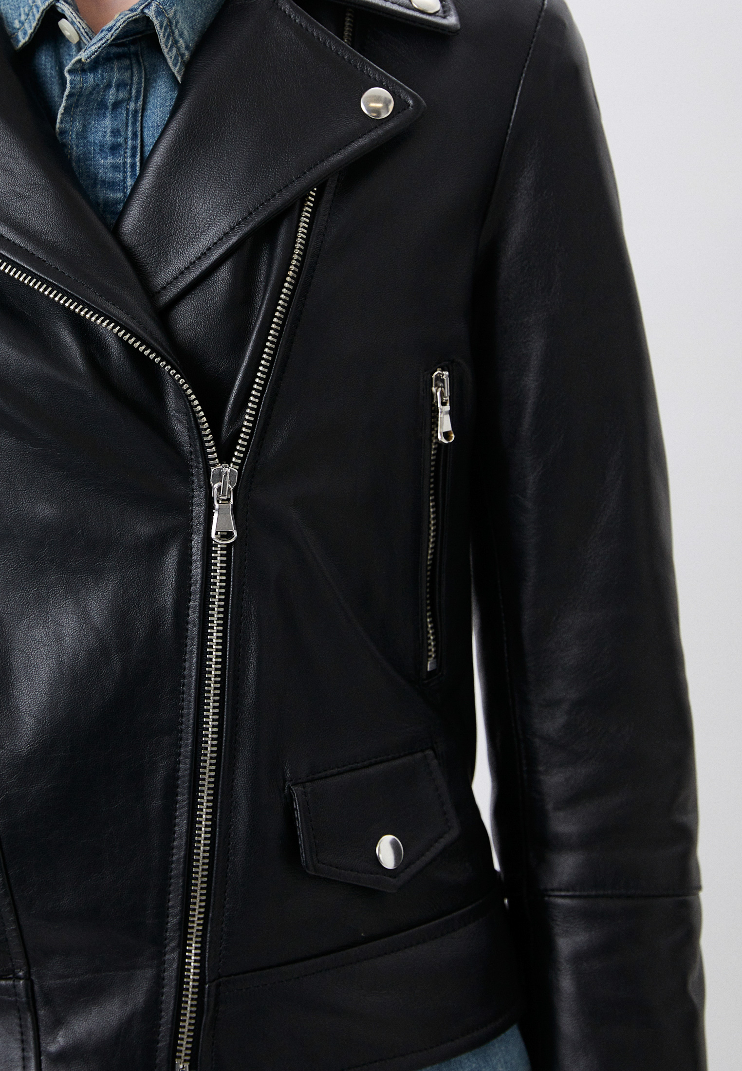 Кожаная куртка женская Blouson lanza купить за 37620 руб.