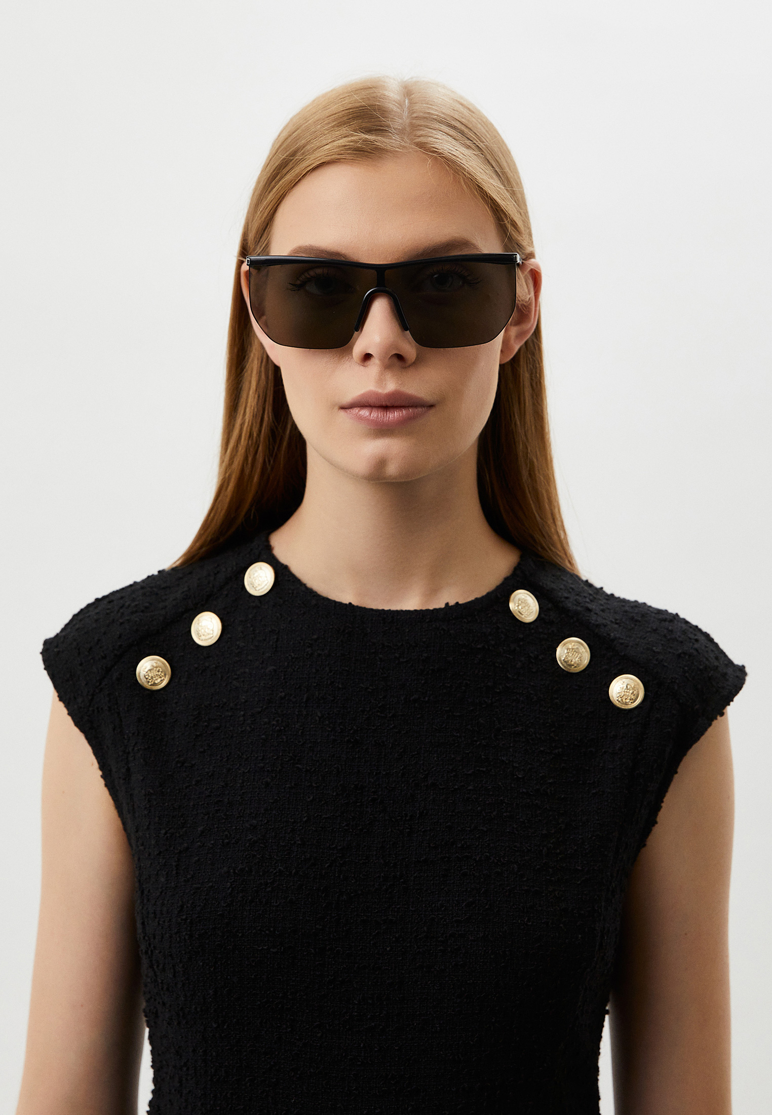 Женские солнцезащитные очки Saint Laurent SL 519 MASK купить за 41200 руб.