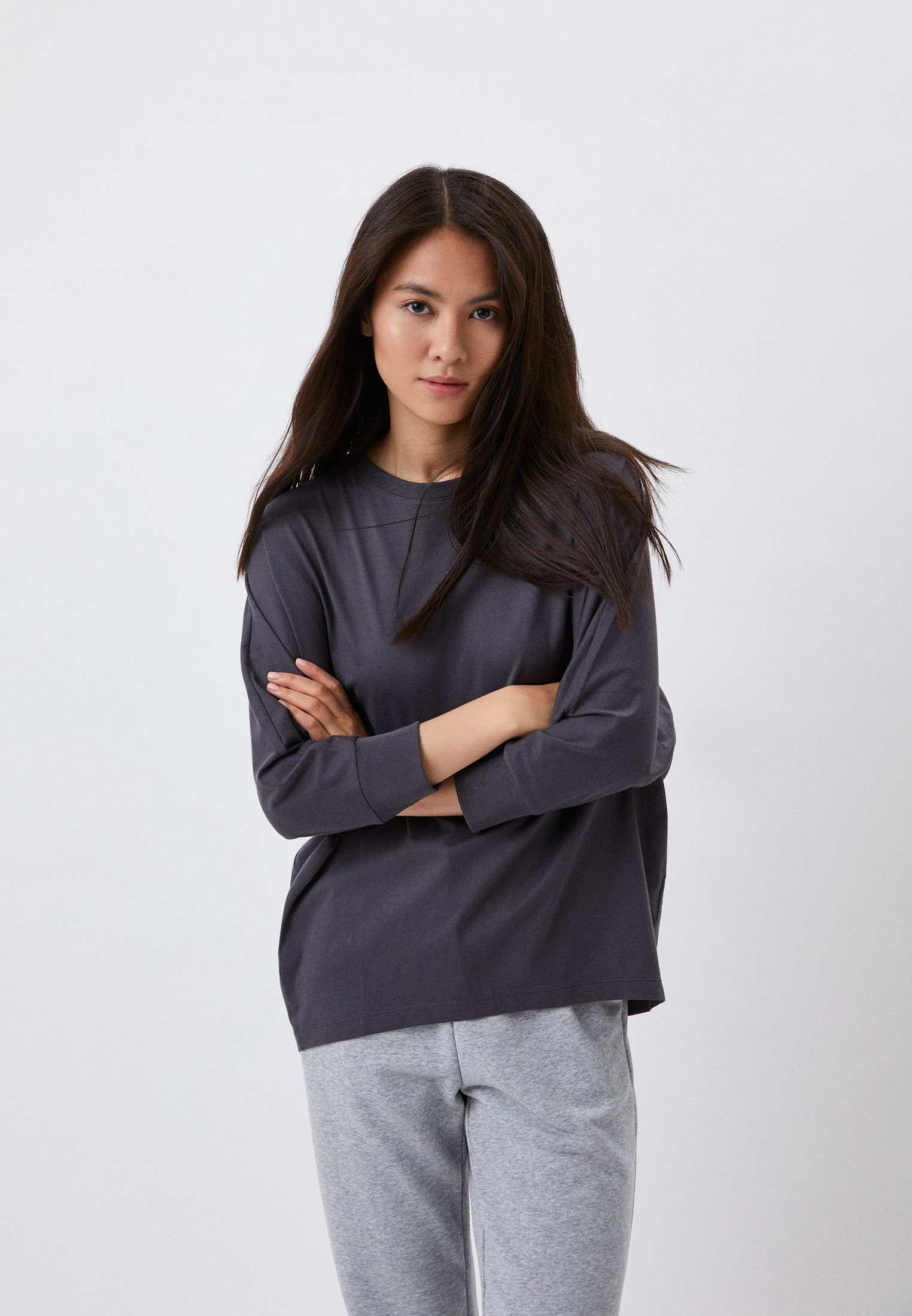 Футболка с длинным рукавом женский UNIQLO 241-449103(21-02) купить за ...