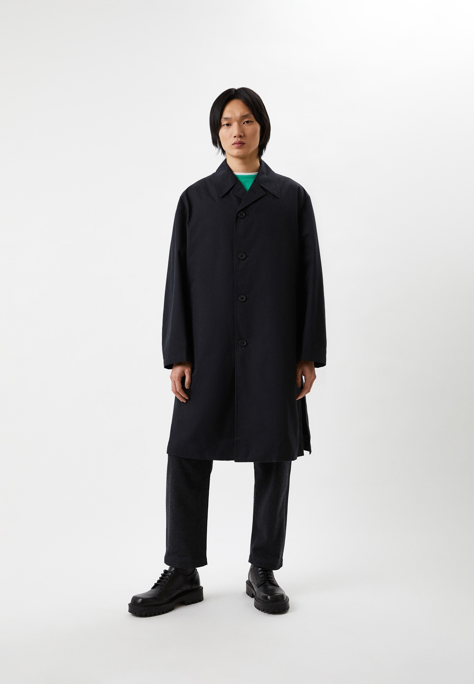 Плащ мужской UNIQLO 311-448957(21-02) цвет черный купить за 11199 руб.