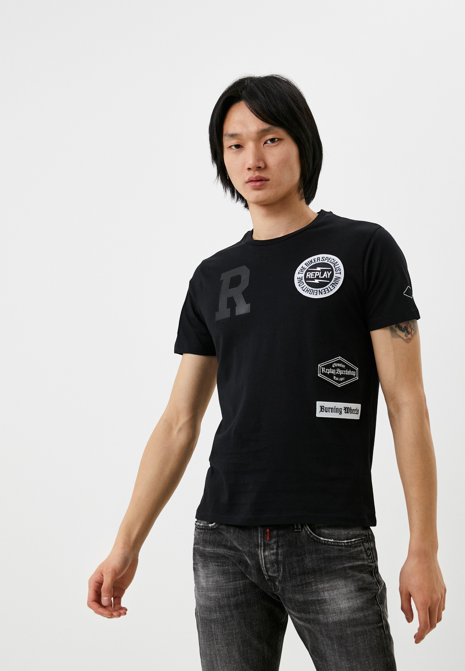 Футболка с коротким рукавом мужской Replay (Реплей) M6490 .000.22658G ...