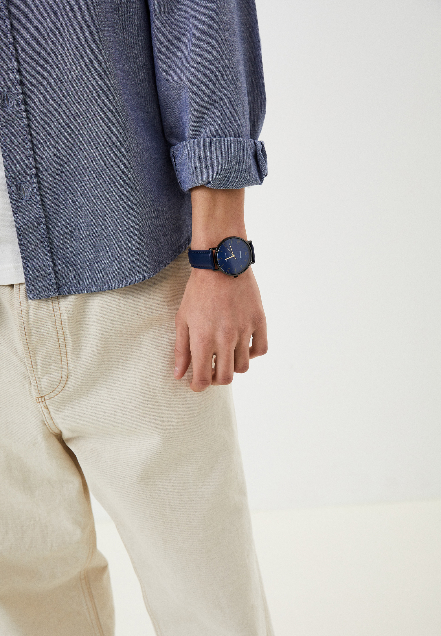 Мужские часы Casio Mtp Vt01bl 2b купить за 5490 руб