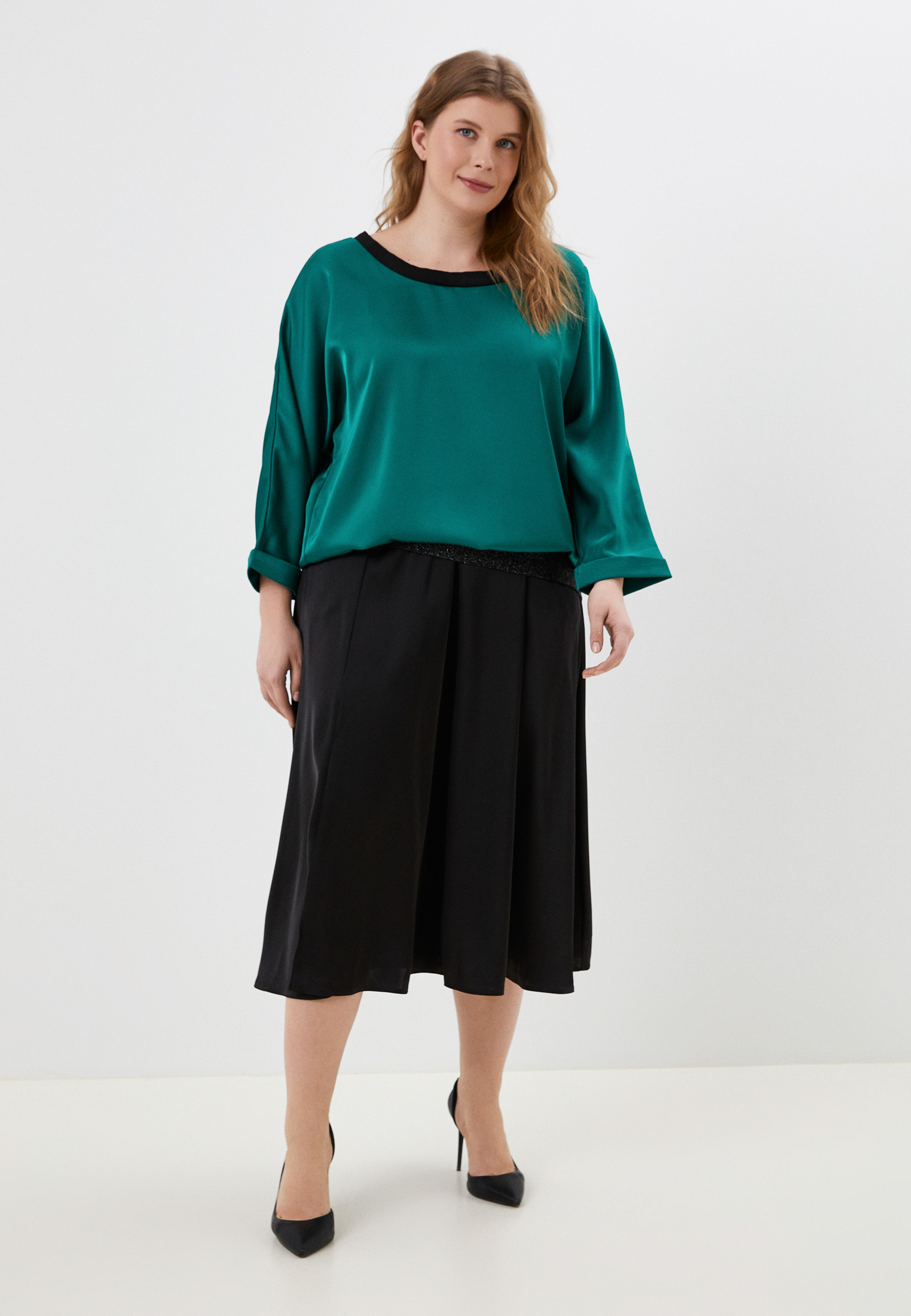 Костюм с юбкой женский Francesca Peretti fw25115 цвет зеленый, черный ...