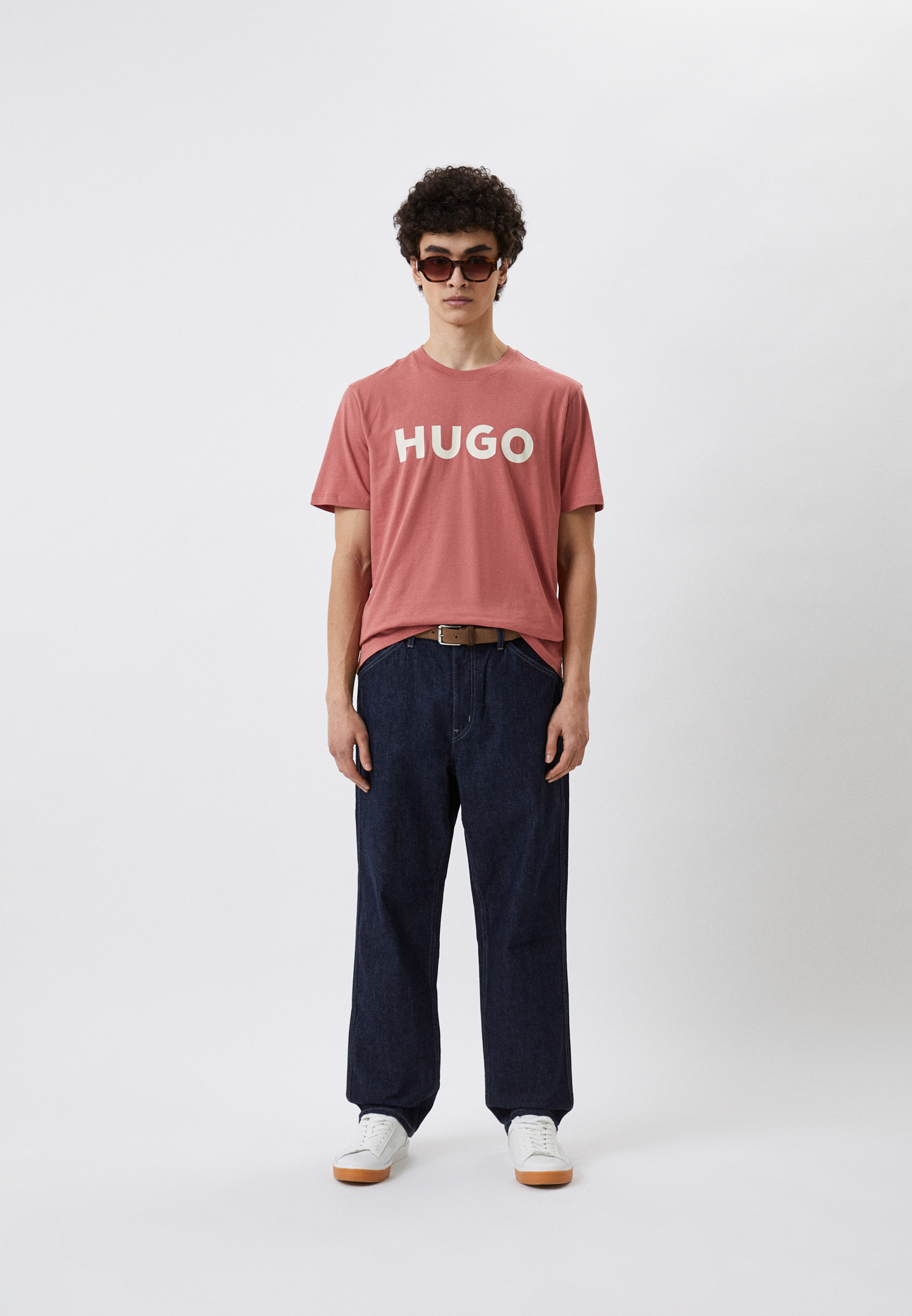 Футболка мужская Hugo 50467556 цвет розовый купить за 4000 руб.