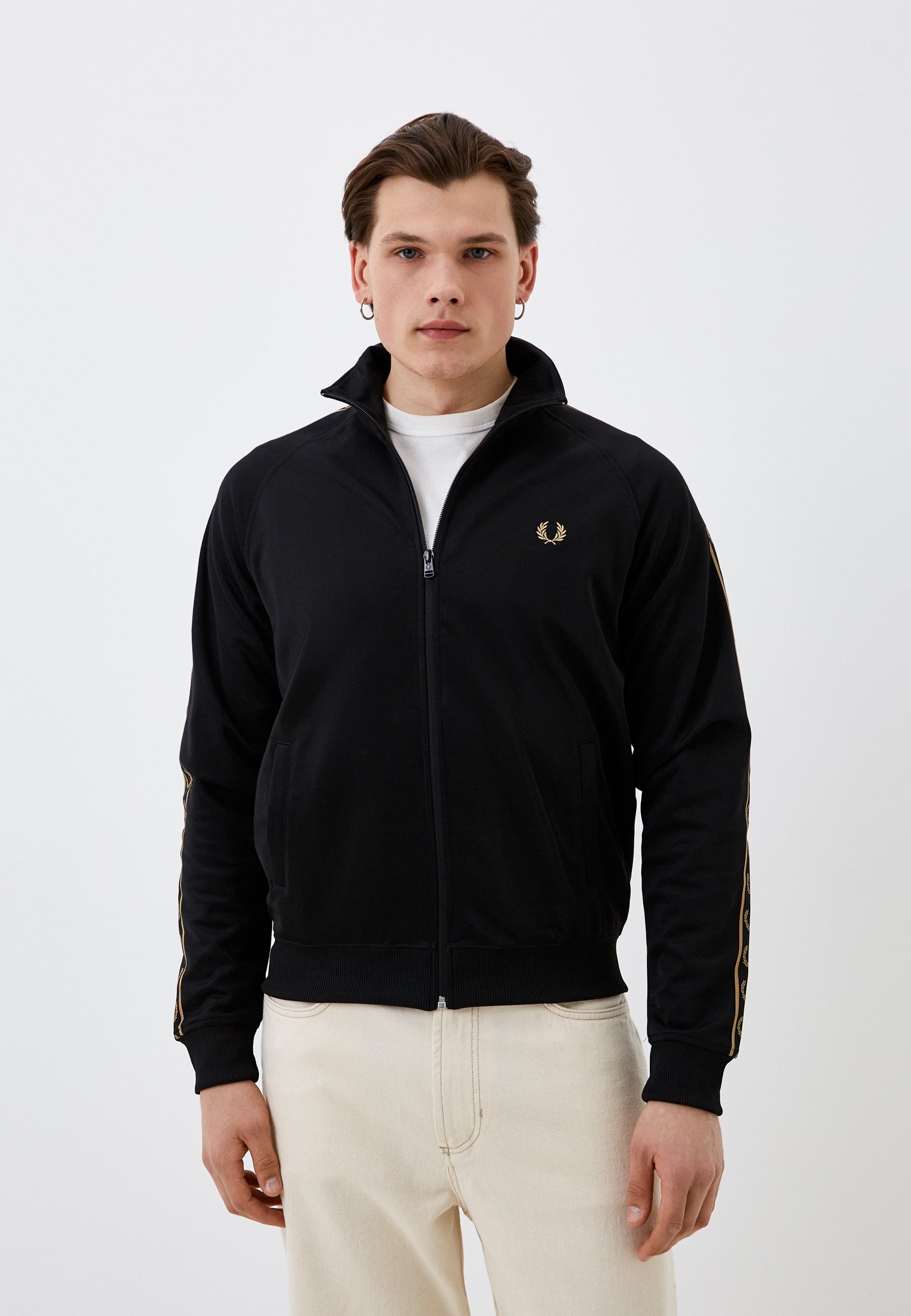 Олимпийка мужская Fred Perry J5557 цвет черный купить за 12990 руб.