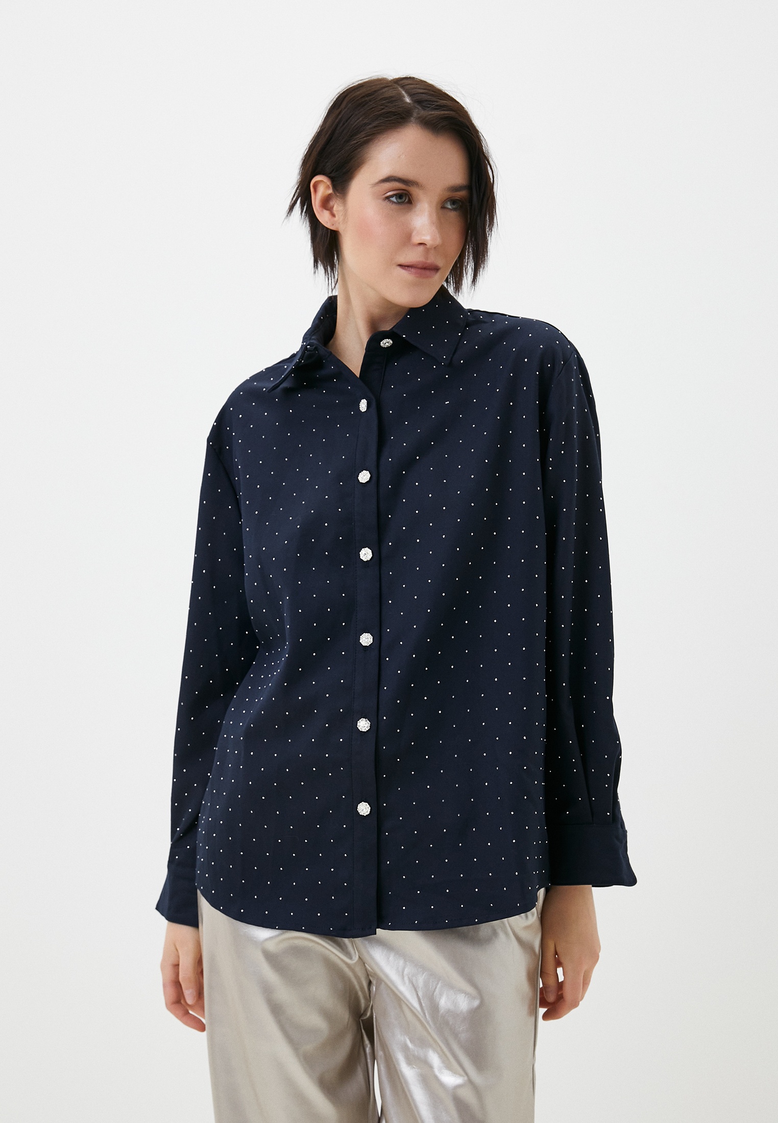 Синие женские рубашки - купить джинсовую рубашку в интернет магазине