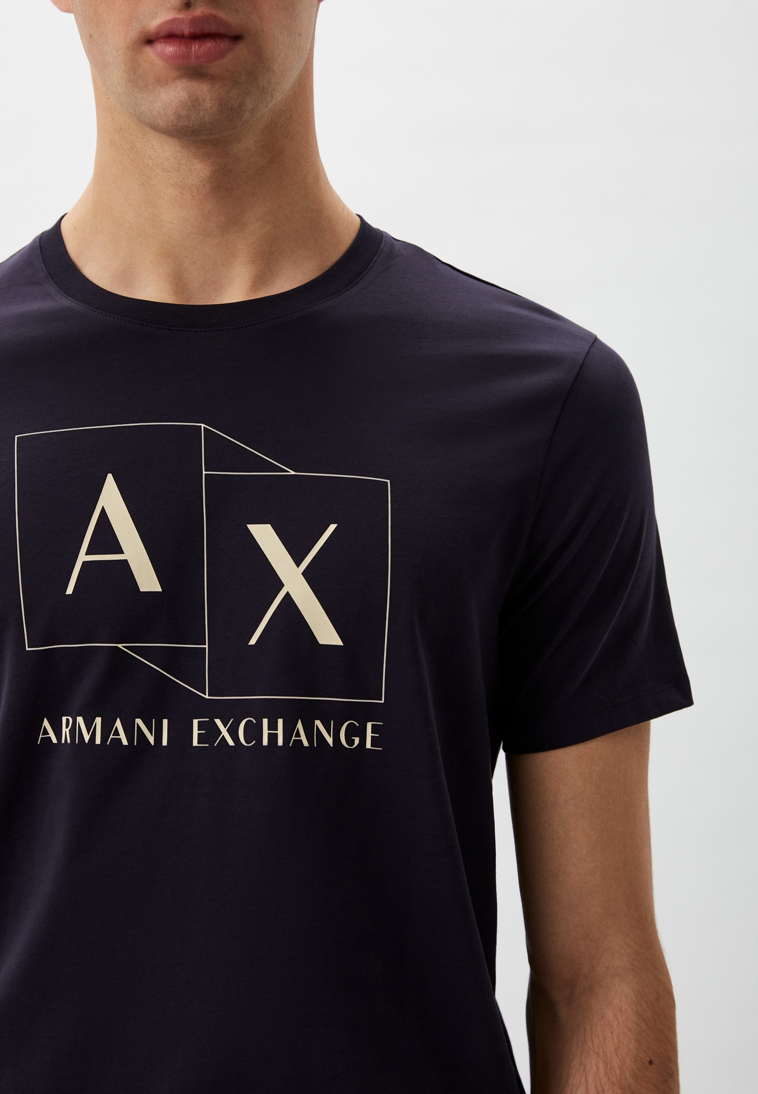 Футболка мужская Armani Exchange 3DZTAD ZJ9AZ цвет синий купить за 6510 ...