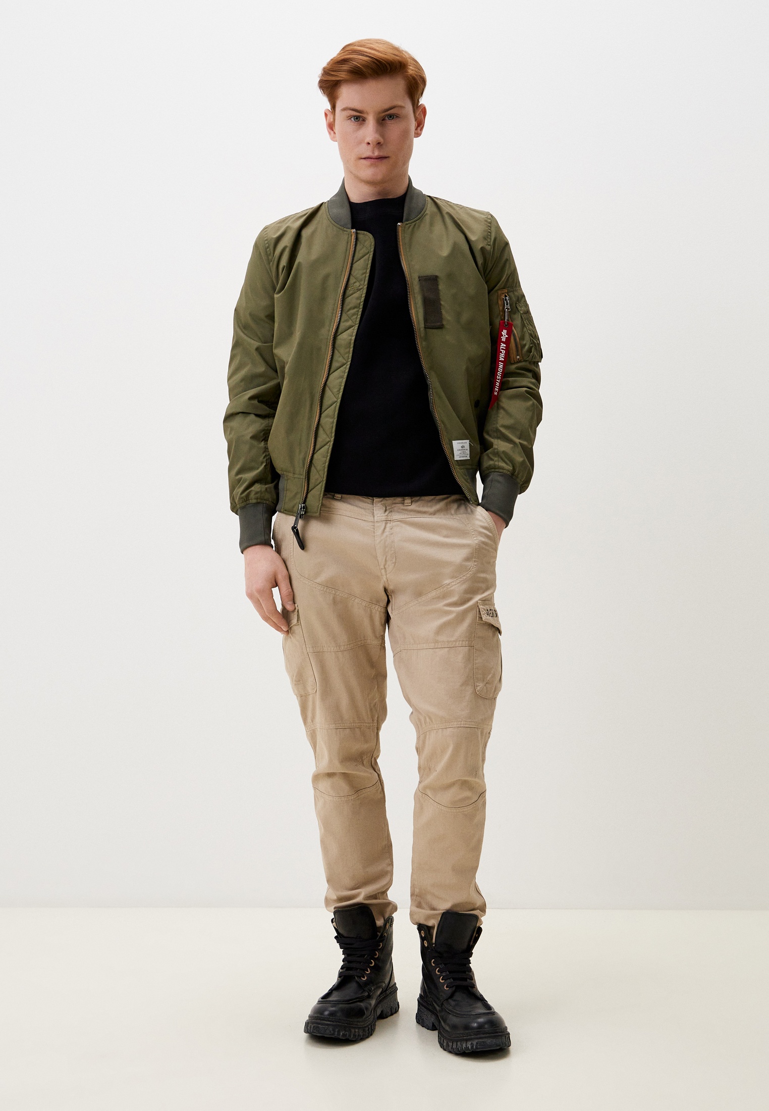 Куртка мужская Alpha Industries (Альфа Индастриз) MJL52000C1 цвет хаки ...