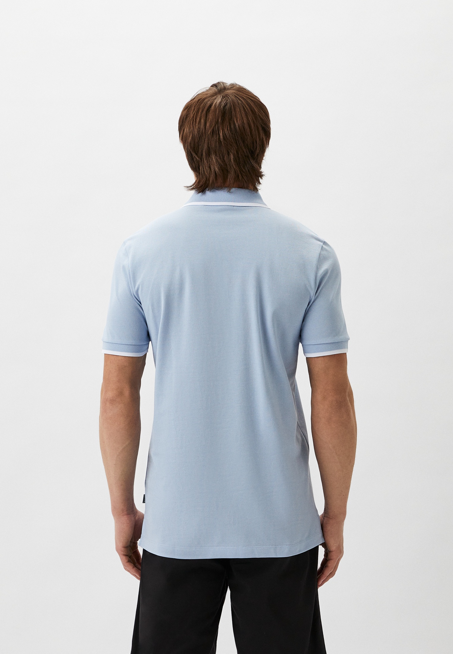 Мужские поло Boss 50494697 цвет голубой купить за 13800 руб.