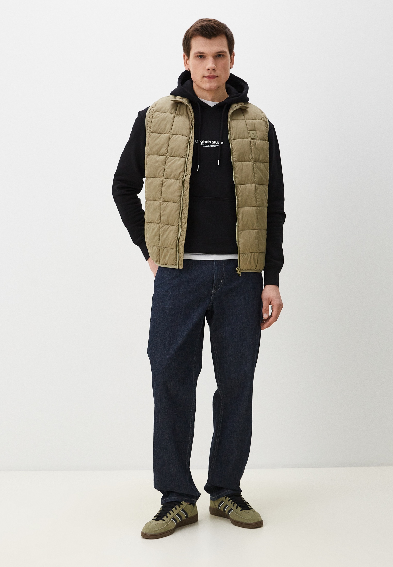 Жилет мужской Jack & Jones (Джек Энд Джонс) 12251948 цвет хаки купить ...