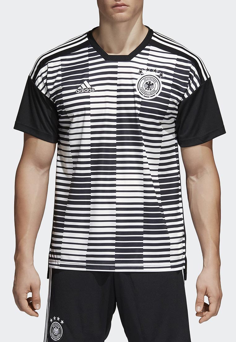 Футболка спортивная adidas DFB H PRESHI, цвет: черный, AD002EMALUM9 ...