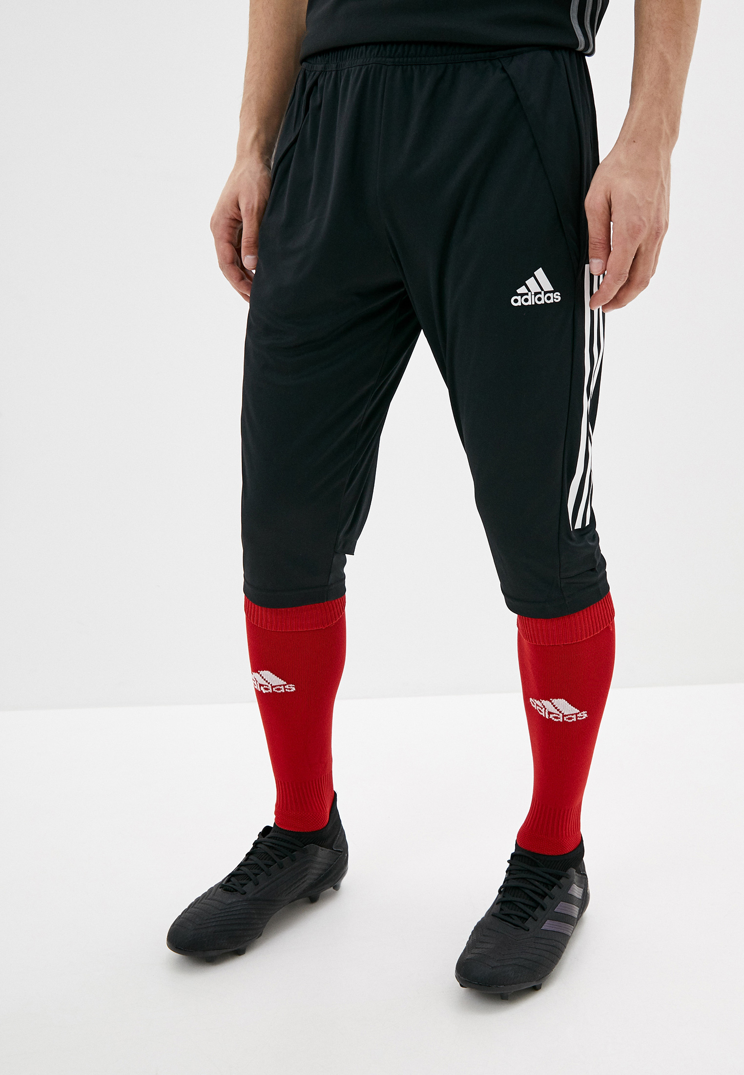 Шорты спортивные adidas CON20 3/4 PNT, цвет: черный, AD002EMHLPF6 ...