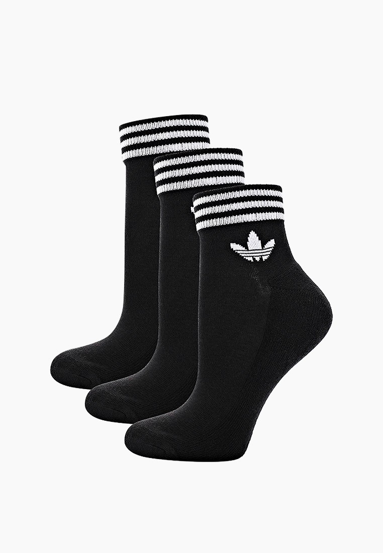Носки 3 пары adidas Originals TREF ANK SCK HC, цвет: черный ...