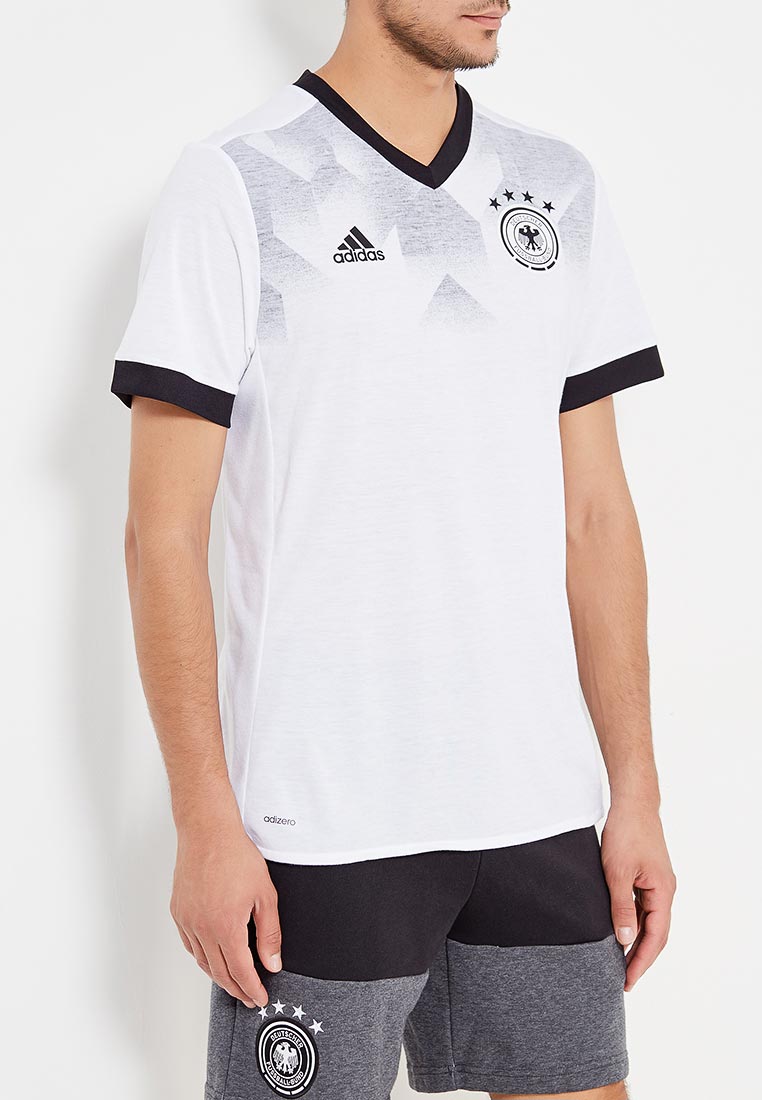 Футболка спортивная adidas DFB H PRESHI, цвет: белый, AD094EMUBE52 ...