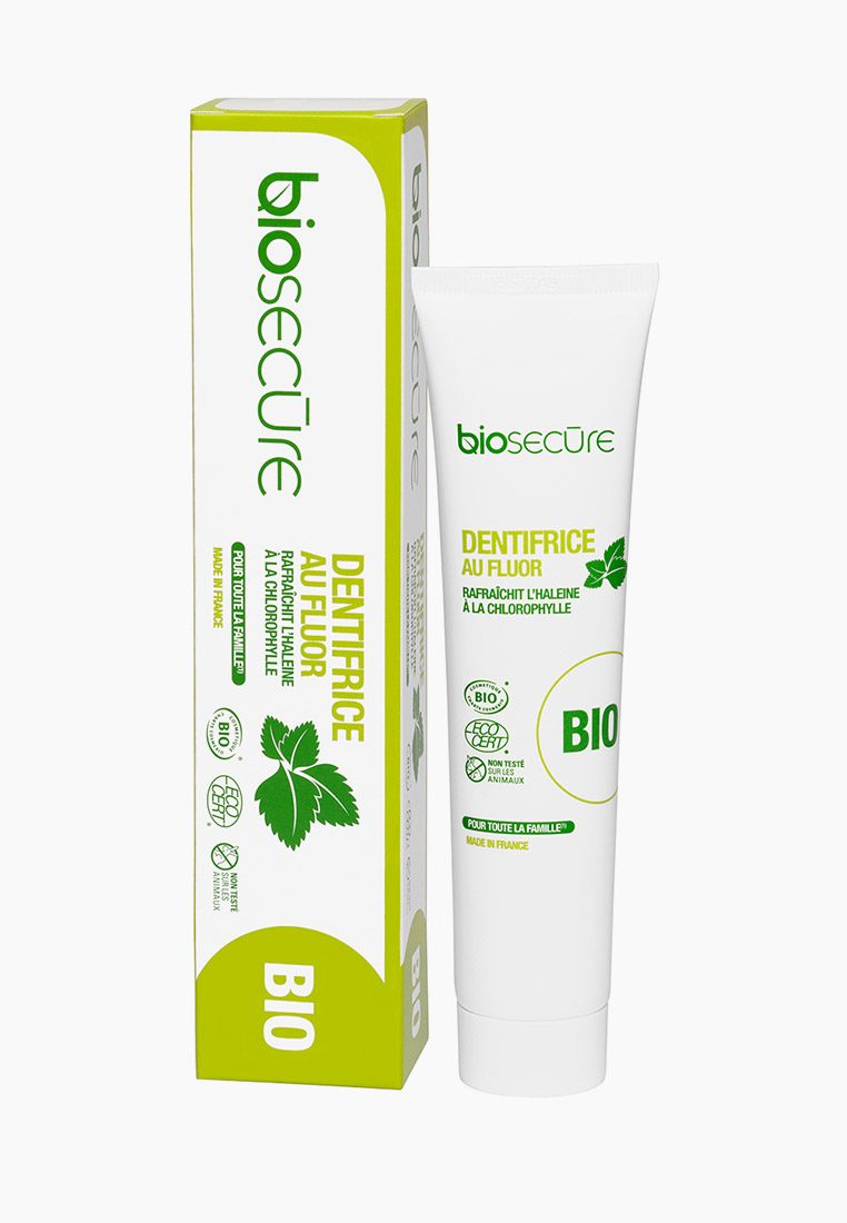 Зубная паста Biosecure с фтором, 75 мл, цвет: белый, BI044LUGIF02 ...