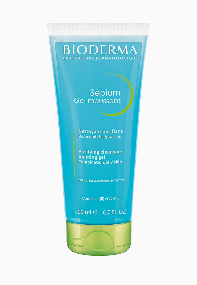 Гель для умывания Bioderma Себиум, 200 мл, цвет: прозрачный ...
