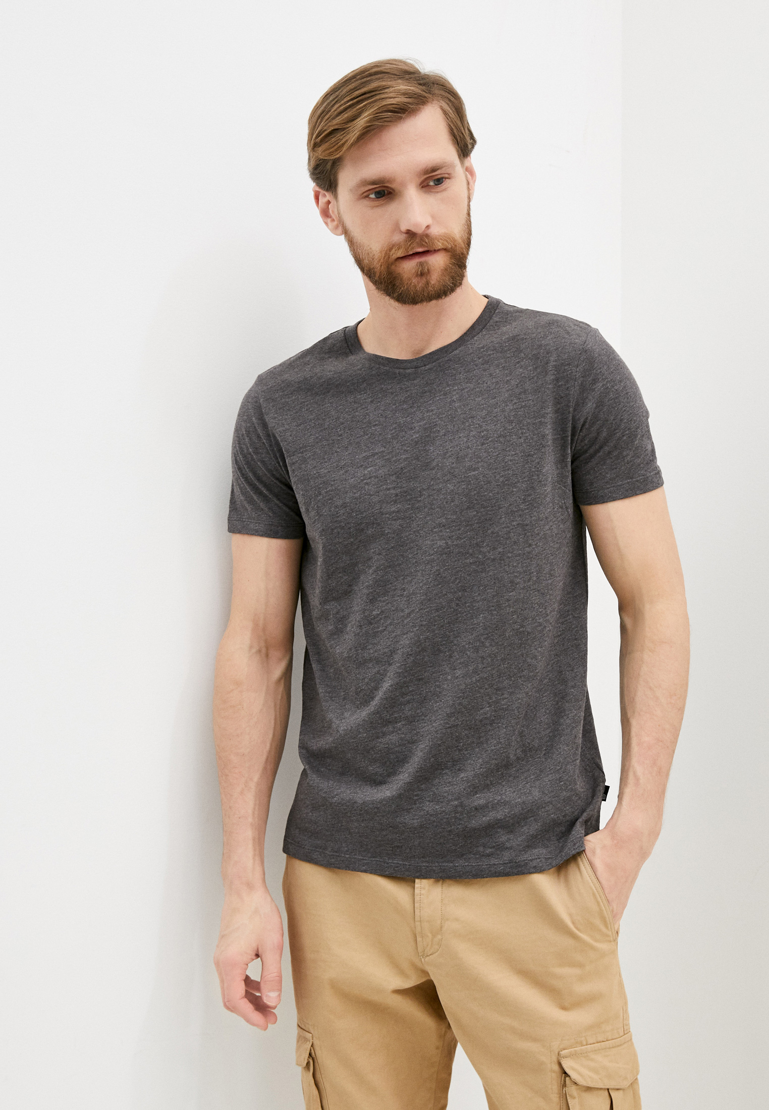 Футболка Burton Menswear London, цвет: серый, BU014EMLLRV7 — купить в ...
