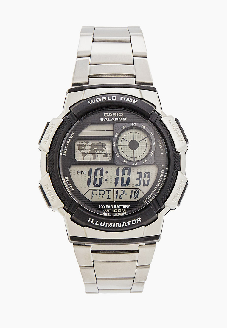 Часы Casio AE-1000WD-1A, цвет: серебряный, RTLADF305301 — купить в ...