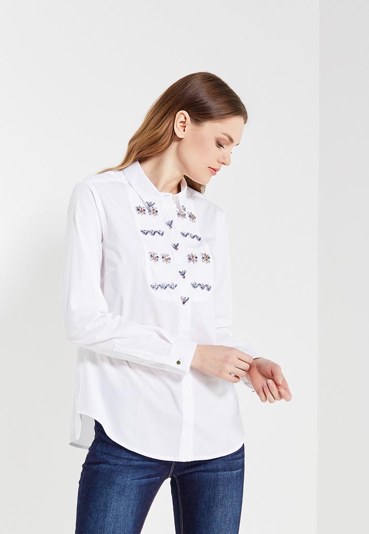 Блуза Cortefiel, цвет: белый, CO046EWWJG82 — купить в интернет-магазине ...