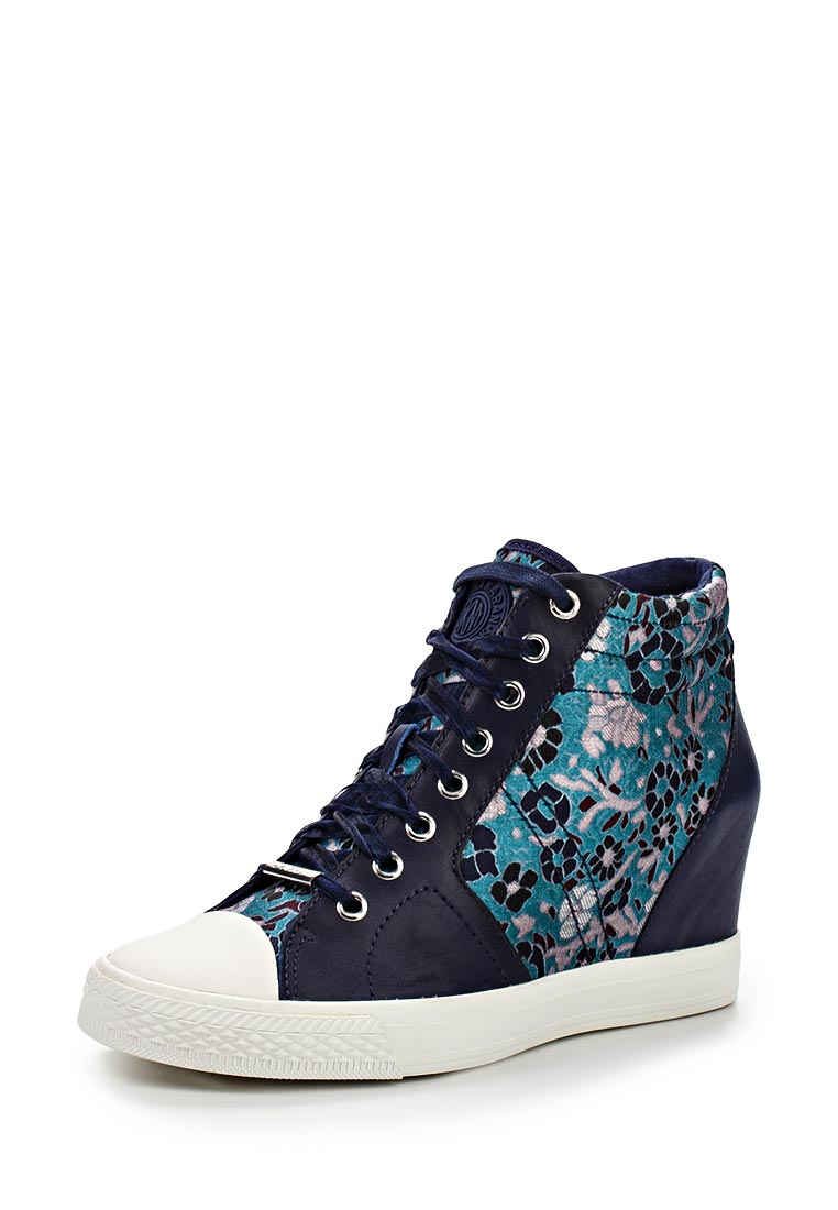 Кеды на танкетке DKNY Active, цвет: синий, DK008AWDNT64 — купить в ...