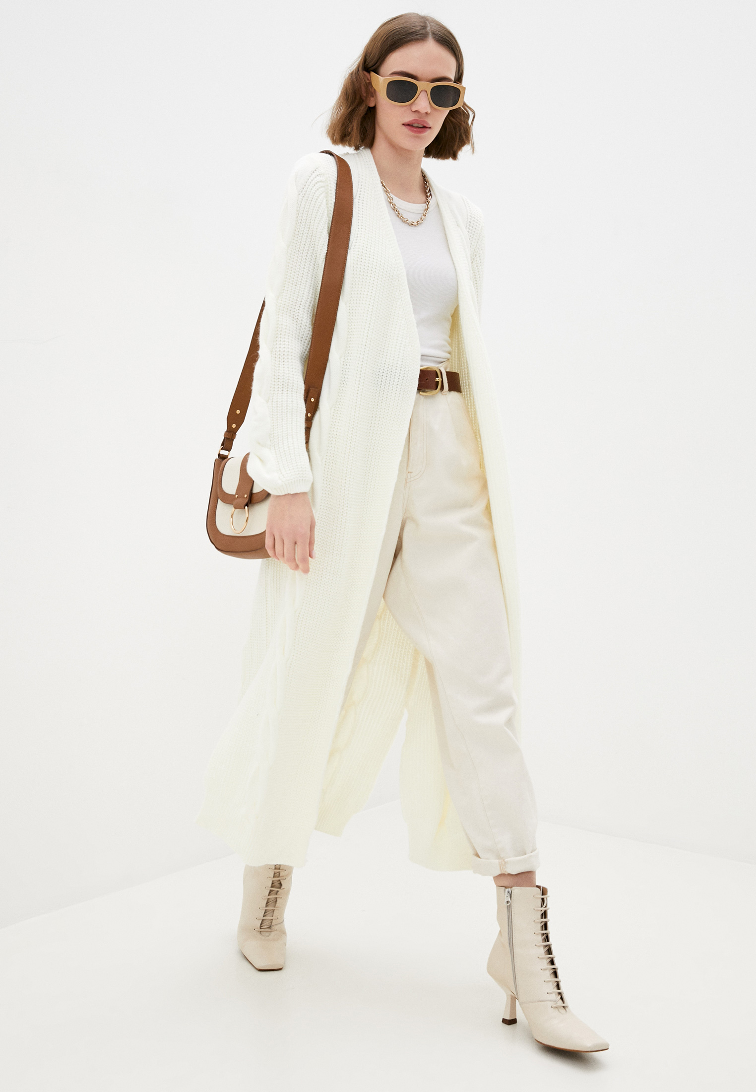 Кардиган Dunia, цвет: белый, DU020EWKXEU4 — купить в интернет-магазине ...