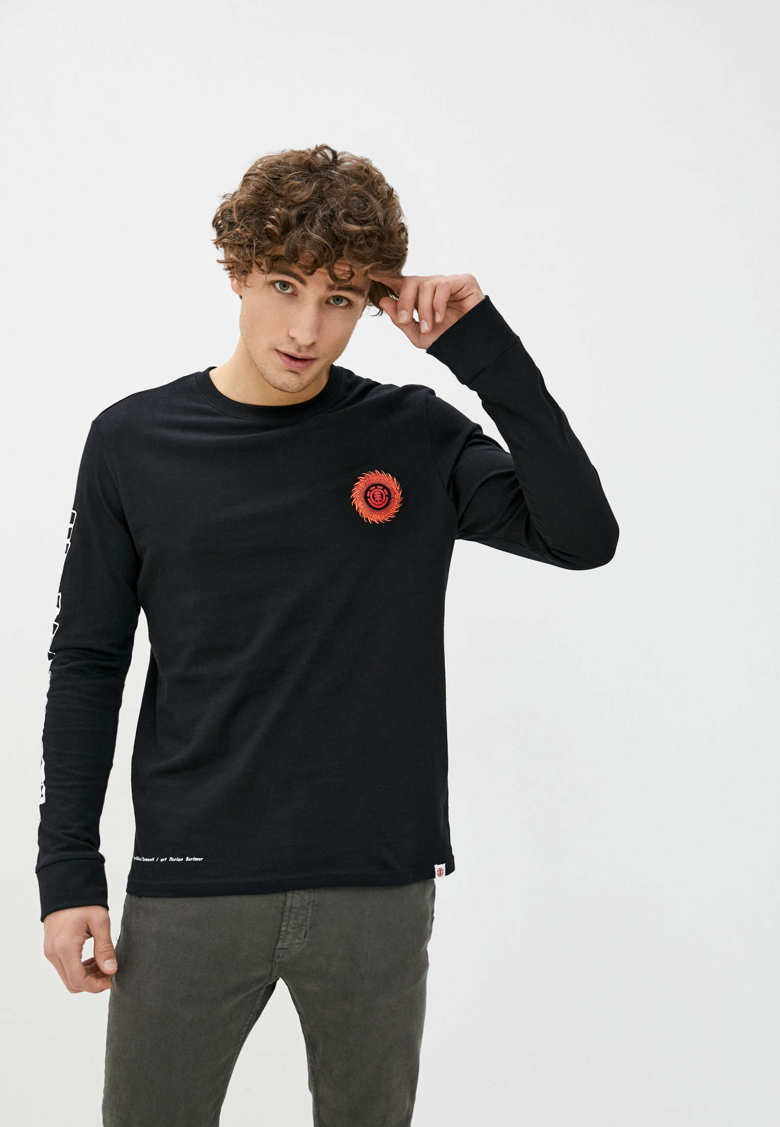 Лонгслив Element FLORIAN LS, цвет: черный, EL003EMLQKQ2 — купить в ...