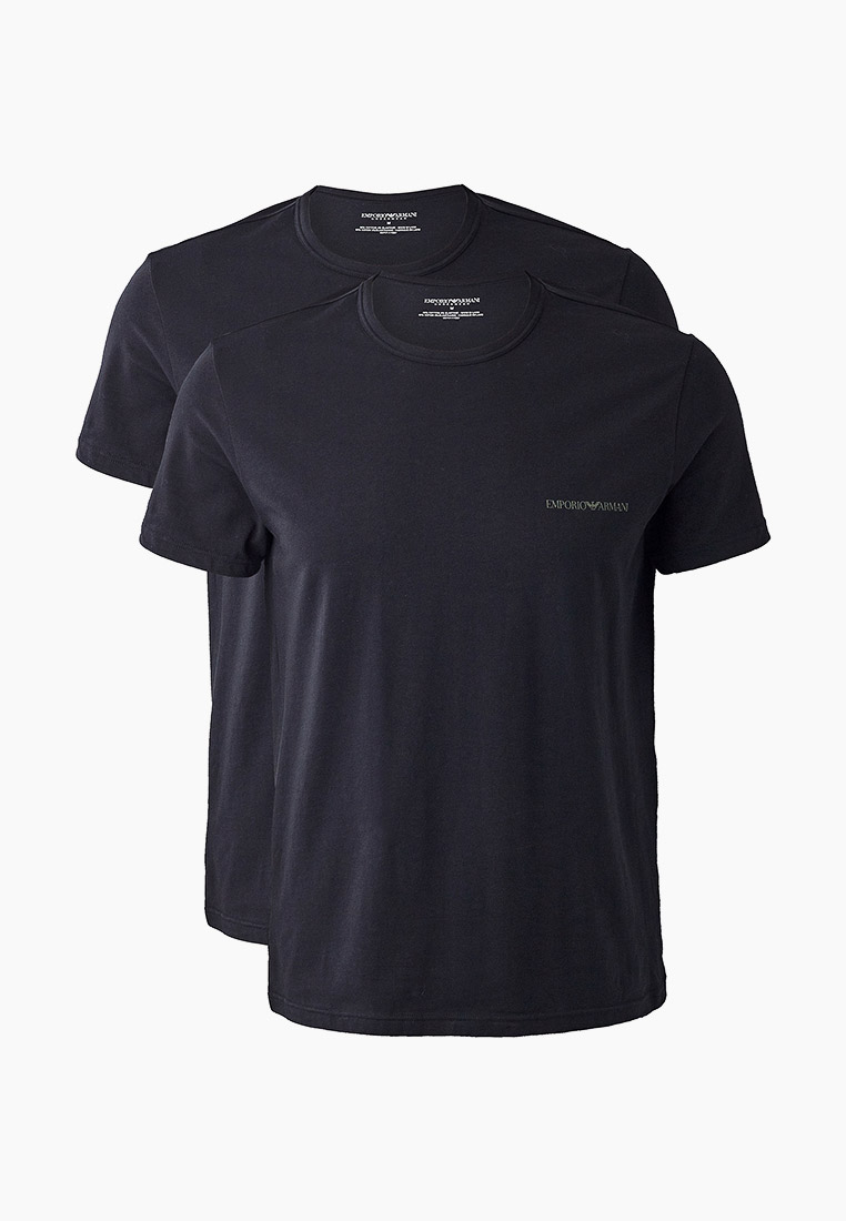 Футболки 2 шт. Emporio Armani, цвет: черный, EM598EMKHTO1 — купить в ...