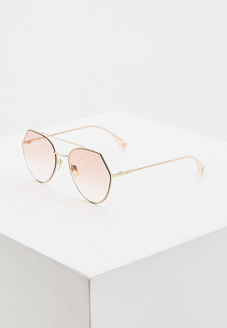 Очки солнцезащитные Fendi FF 0194/S OBL, цвет: золотой, FE368DWFVEP1 ...