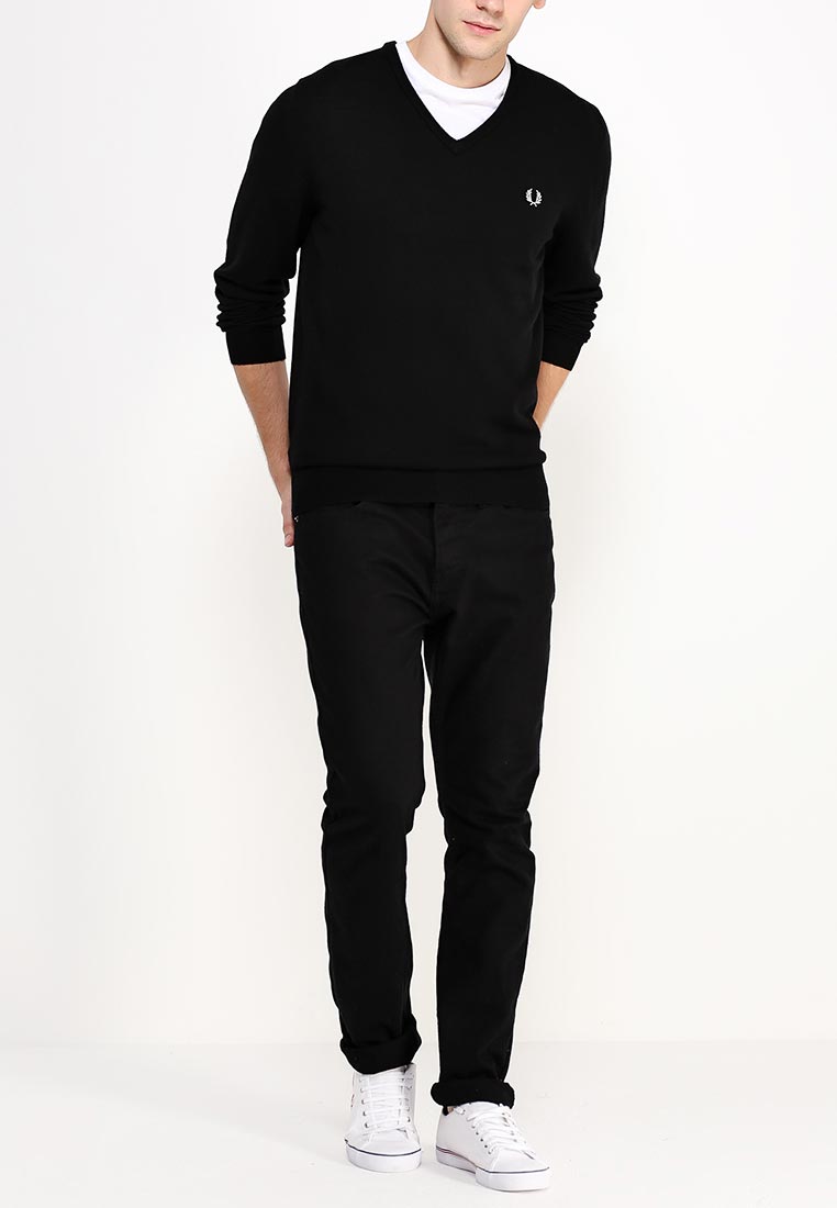 Пуловер Fred Perry CLASSIC V NECK SWEATER, цвет: черный, FR006EMGFE51 ...