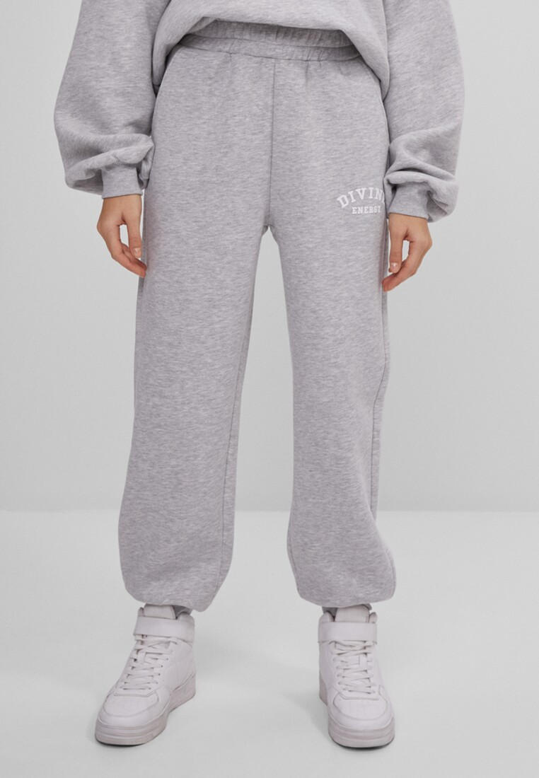 Брюки спортивные Bershka Join Life, цвет: серый, IX001XW00SCK — купить ...